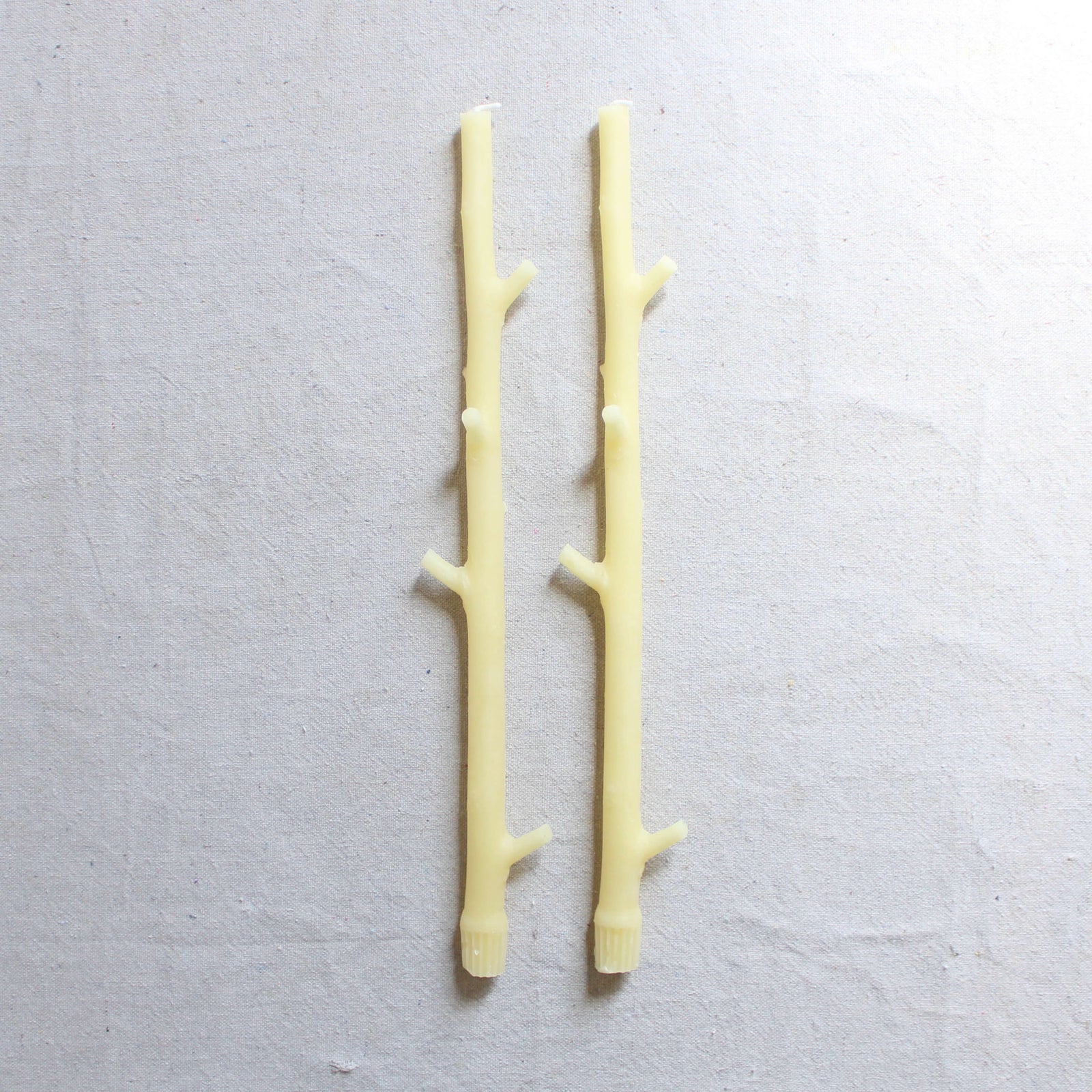 Maple Twig Stick Candles (Pair) | Roxanne's Dried Flowers